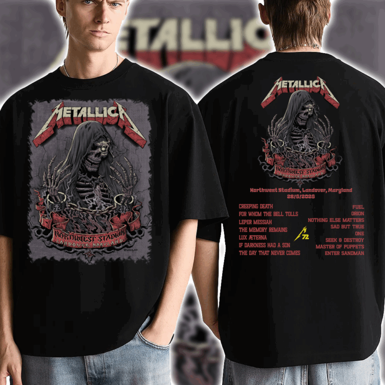 Metallica Red Cross Limited Edition T‑Shirt – Give Where You Live ...