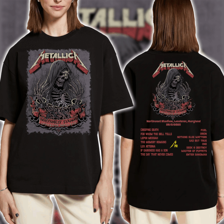 Metallica Red Cross Limited Edition T‑Shirt – Give Where You Live ...