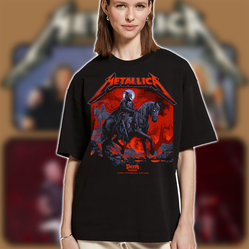 Metallica M72 Perth 2025 Pop-Up Event Tee by Ken Taylor In Perth ...