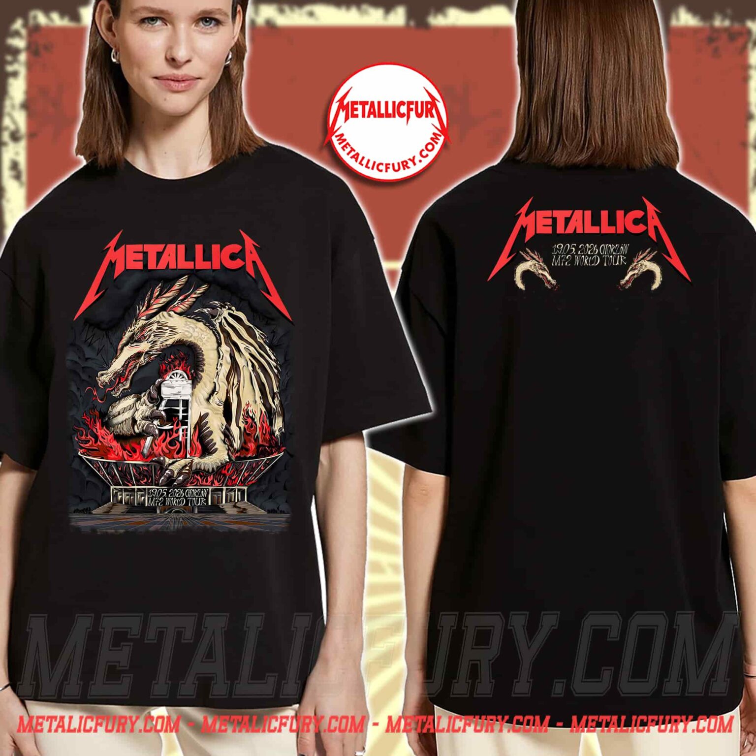 Metallica M72 Chorzów 2026 Poland At Stadion Slaski On 19 May 2026 Smok ...