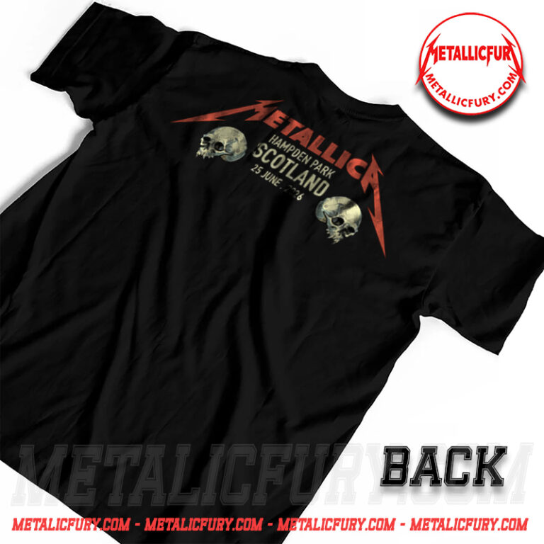 Metallica M72 Glasgow Scotland 2026 Venue Merch Tee At Hampden Park On ...